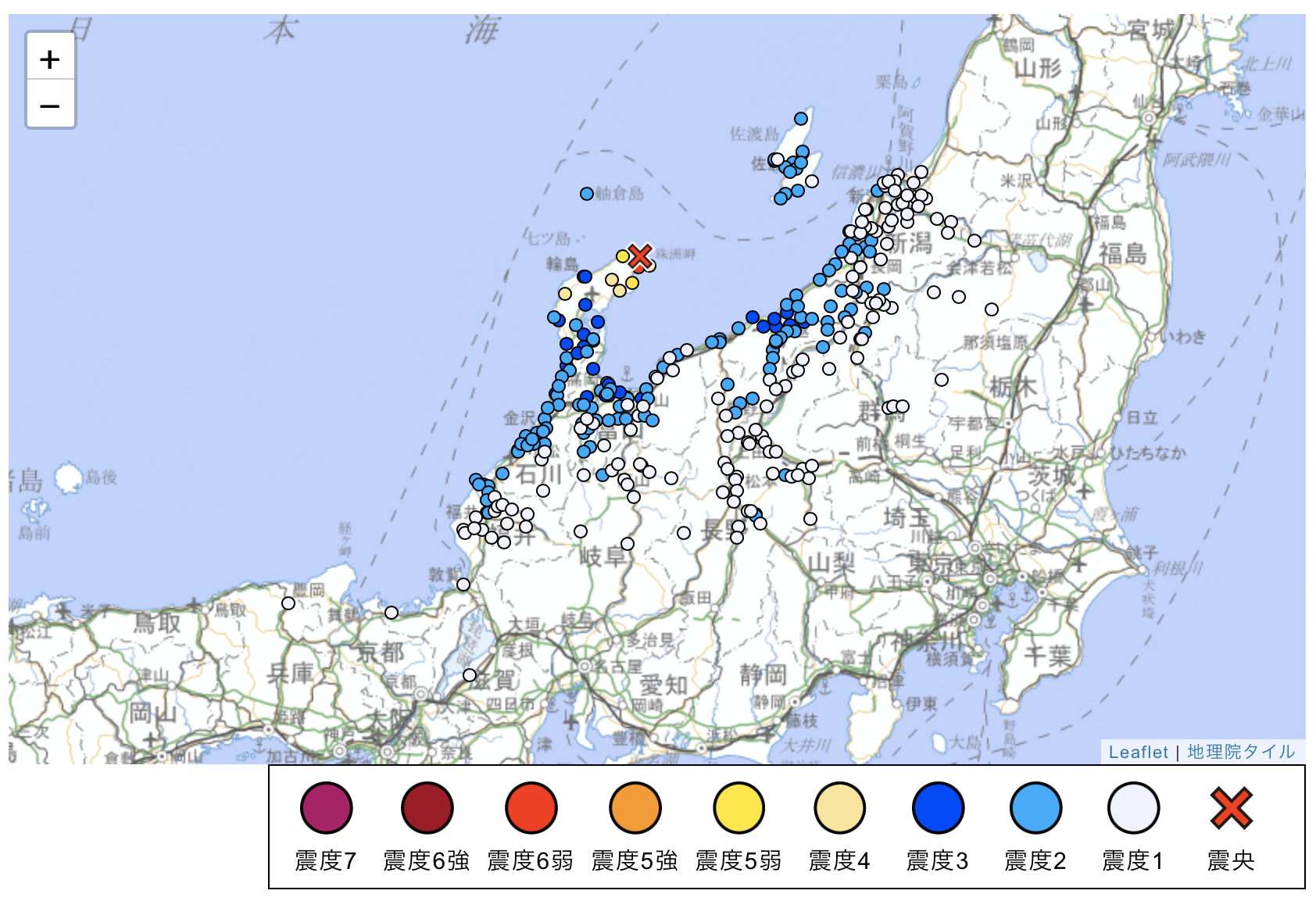 能登半島で震度6弱と5強の大きな地震。2日連続の揺れで懸念される15年ぶりの大地震発生 - まぐまぐニュース！